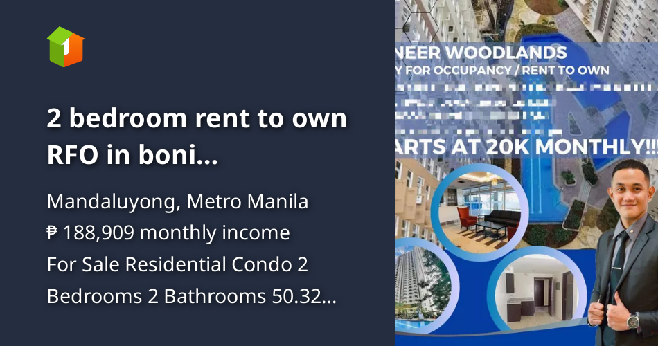2 bedroom rent to own RFO in boni Mandaluyong near,Sm mega mall ...