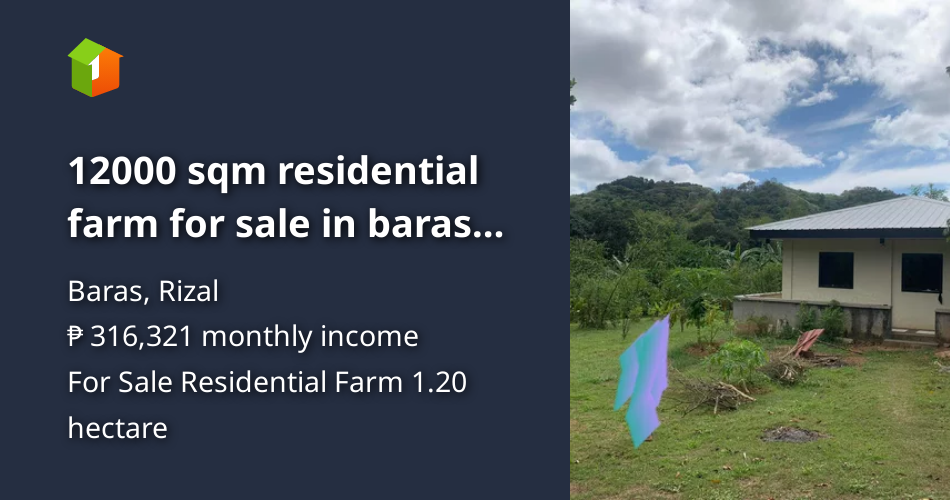 12000 sqm residential farm for sale in baras rizal [Lots 🚜] (February ...