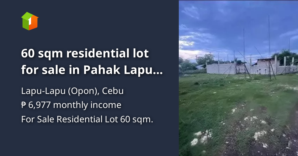 60 sqm residential lot for sale in Pahak Lapu-lapu City [Lots 🚜] (March ...