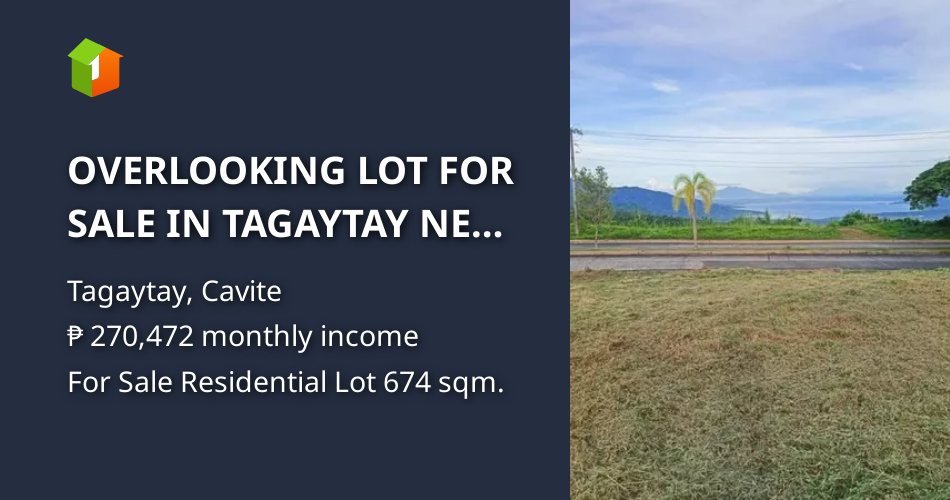OVERLOOKING LOT FOR SALE IN TAGAYTAY NEAR TWINLAKES- FULL VIEW OF TAAL LAKE [Lots 🚜] (April 2025 ...
