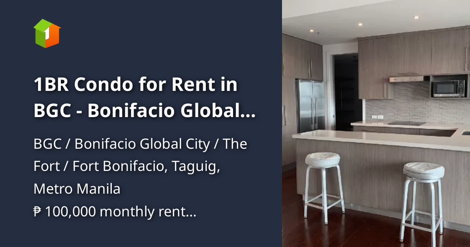 1BR Condo for Rent in BGC - Bonifacio Global City, Taguig - RR1718981 ...