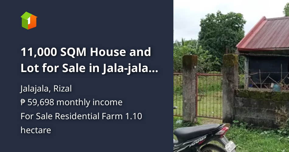 11,000 SQM House and Lot for Sale in Jala-jala, Rizal [Lots 🚜] (April ...