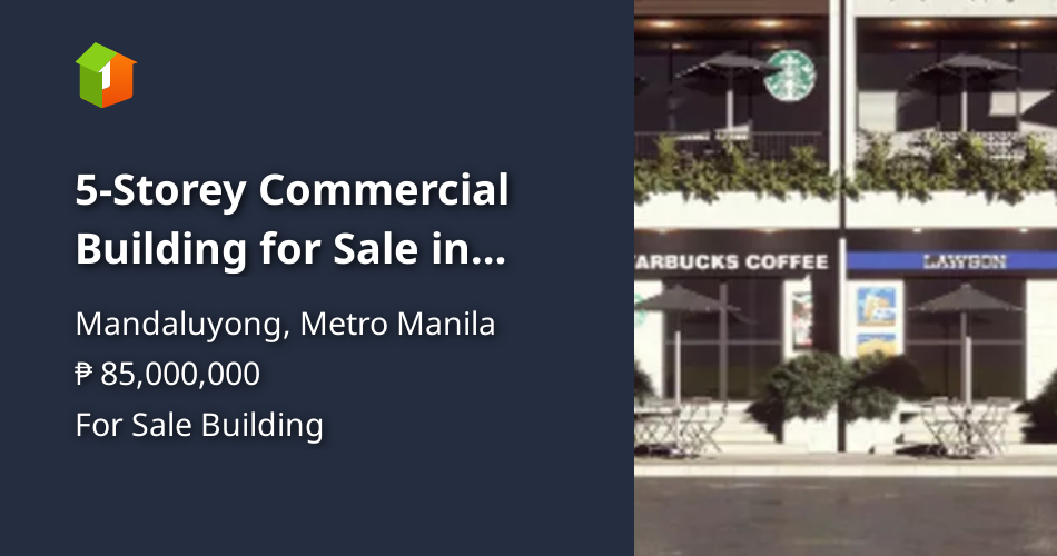 5-Storey Commercial Building for Sale in Mandaluyong City Metro Manila ...