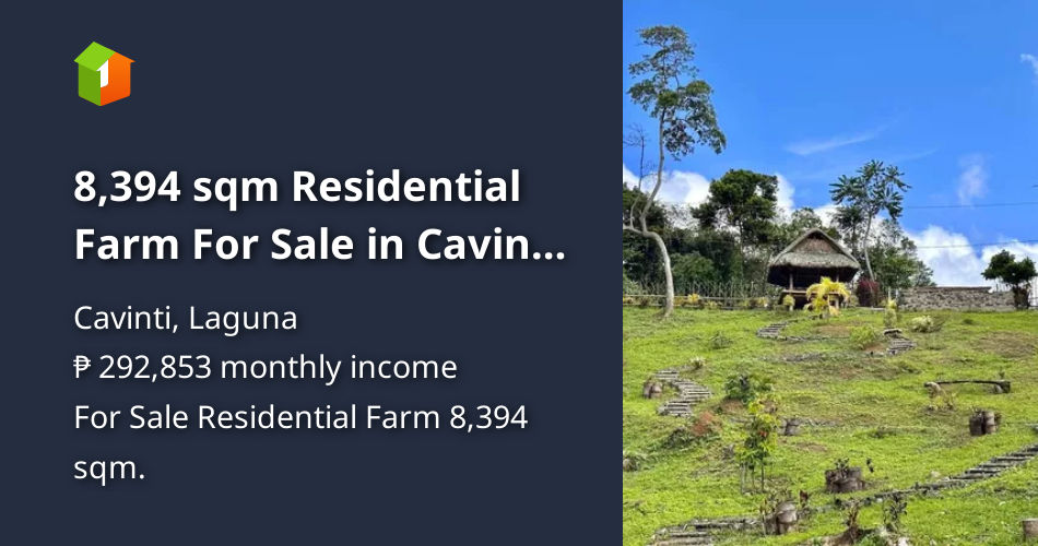8,394 sqm Residential Farm For Sale in Cavinti Laguna [Lots 🚜] (March ...