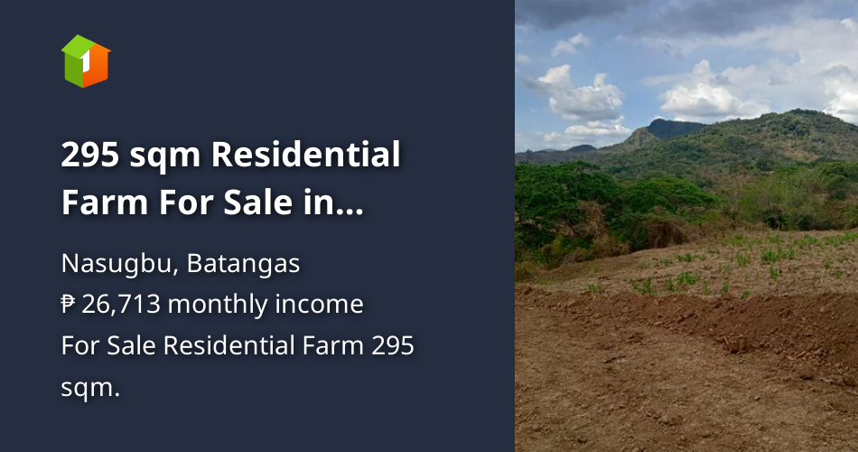 295 sqm Residential Farm For Sale in Nasugbu Batangas [Lots 🚜] (June ...