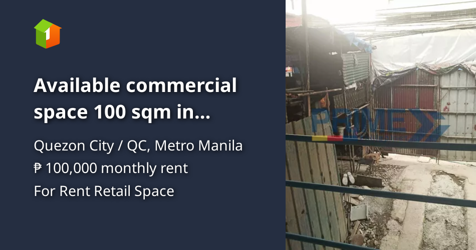 Available commercial space 100 sqm in Quezon City [Commercial ...