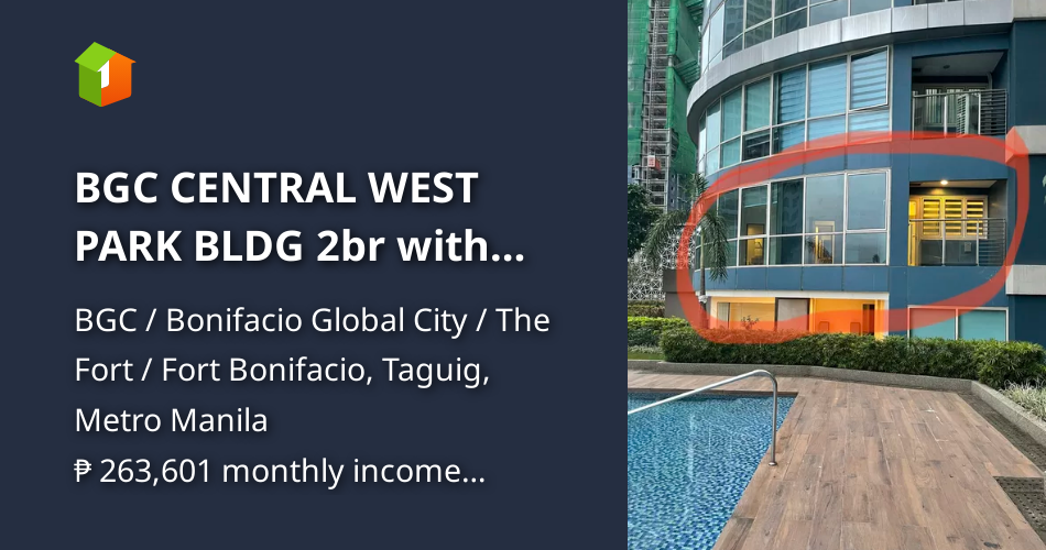 BGC CENTRAL WEST PARK BLDG 2br with PARKING [Condos 🏙️] (January 2025 ...
