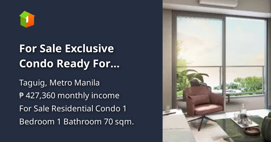 For Sale Exclusive Condo Ready For Occupancy on, Taguig City. [Condos 🏙 ...
