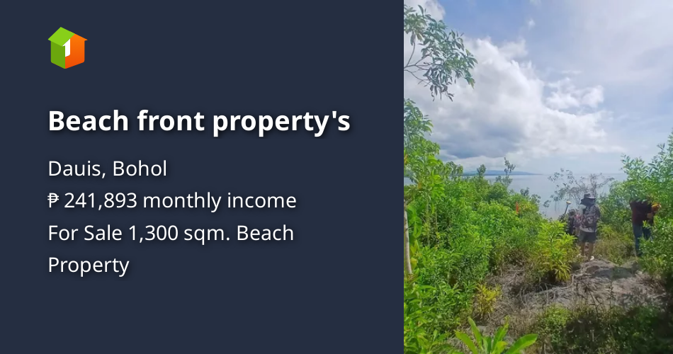 Beach front property's [Beach Properties 🏖️] (April 2026) in Dauis ...