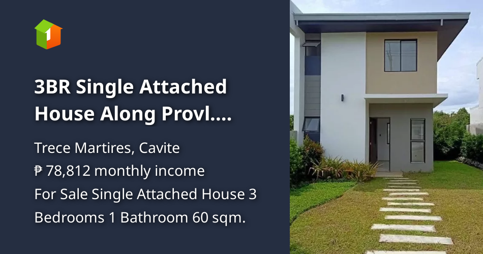 3BR Single Attached House Along Provl. Road Conchu Trece [Houses and ...