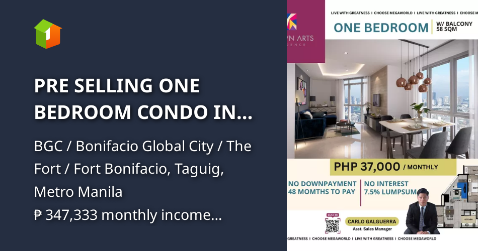 PRE SELLING ONE BEDROOM CONDO IN UPTOWN BGC [Condos 🏙️] (November 2023 ...
