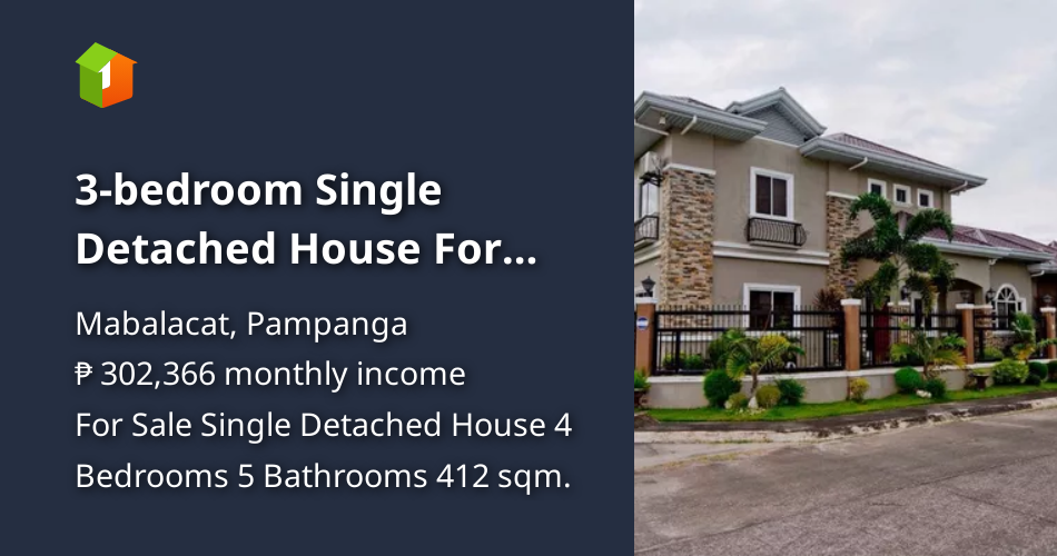 3-bedroom Single Detached House For Sale in Brentwood, Mabalacat ...