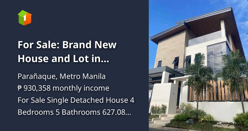 For Sale: Brand New House and Lot in Merville Park Paranaque City ...