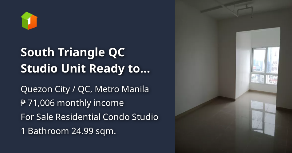 South Triangle QC Studio Unit Ready to Move In [Condos 🏙️] (July 2024 ...
