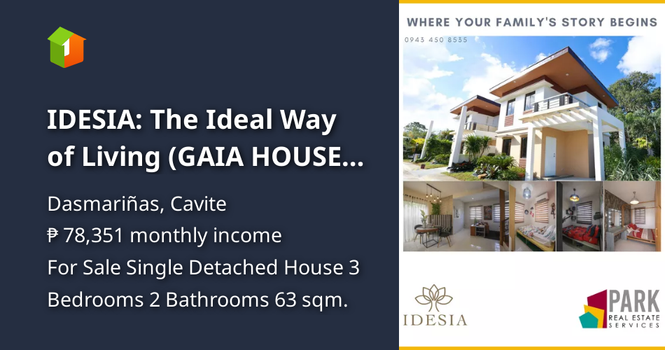 IDESIA: The Ideal Way of Living (GAIA HOUSE MODEL) [Houses and Lots 🏘️ ...
