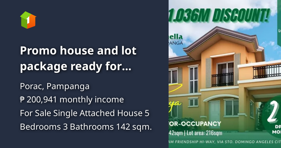 Promo house and lot package ready for occupancy [Houses and Lots 🏘️ ...