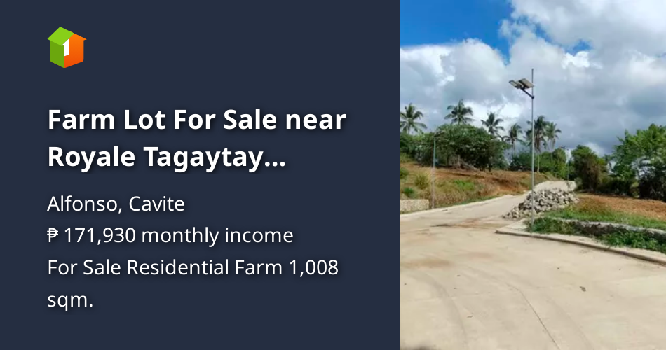 Farm Lot For Sale near Royale Tagaytay Located at Alfonso Cavite [Lots 🚜] (April 2025) in ...