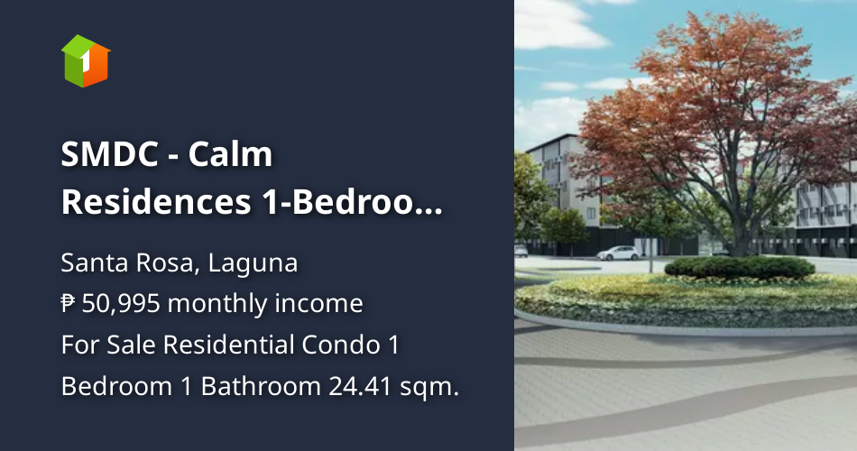 SMDC - Calm Residences 1-Bedroom Unit [Condos 🏙️] (December 2024) in ...