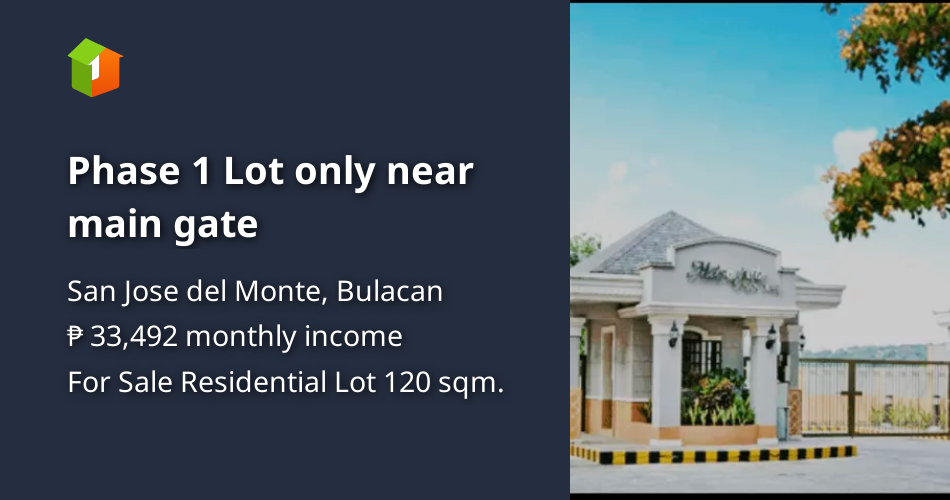 Phase 1 Lot only near main gate [Lots 🚜] (October 2025) in San Jose del ...