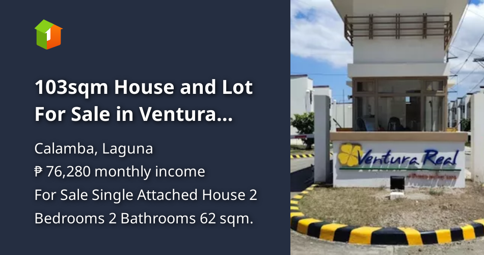 103sqm House and Lot For Sale in Ventura Real, Calamba Laguna [Houses ...