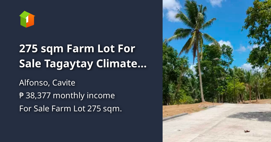 275 sqm Farm Lot For Sale Tagaytay Climate Located at Alfonso Cavite Good for Retirement [Lots 🚜 ...