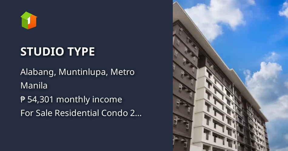 STUDIO TYPE [Condos 🏙️] (July 2025) in Alabang, Muntinlupa, Metro ...
