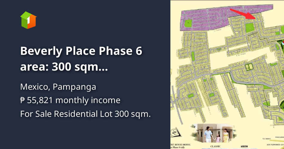 Beverly Place 300 sqm Residential Lot For Sale in Mexico Pampanga [Lots ...