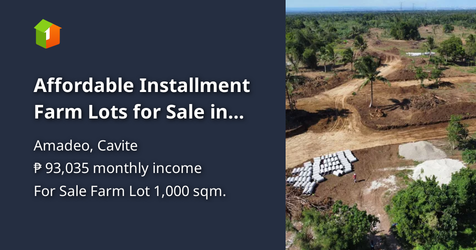 Affordable Installment Farm Lots for Sale in Amadeo, Cavite [Lots 🚜] (December 2025) in Amadeo ...