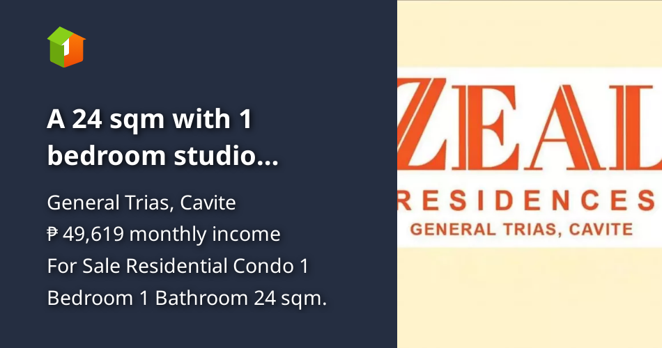 A 24 sqm with 1 bedroom studio unit/studio end unit [Condo 🏙️] (May ...