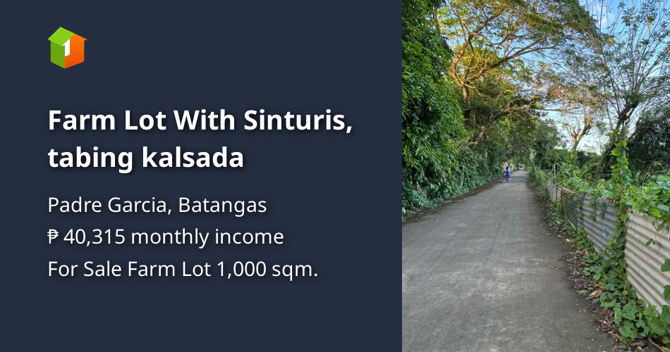 Farm Lot With Sinturis, tabing kalsada [Lots 🚜] (January 2026) in Padre ...