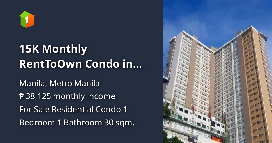 15K Monthly RentToOwn Condo in Sta Mesa near PUP LRT VMapa, Pureza 254K ...