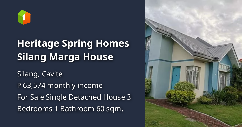 Heritage Spring Homes Silang Marga House [Houses and Lots 🏘️] (November ...