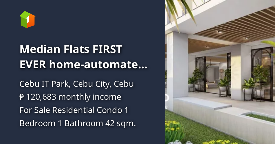 Median Flats FIRST EVER home-automated and a pet-friendly condo 1BR ...