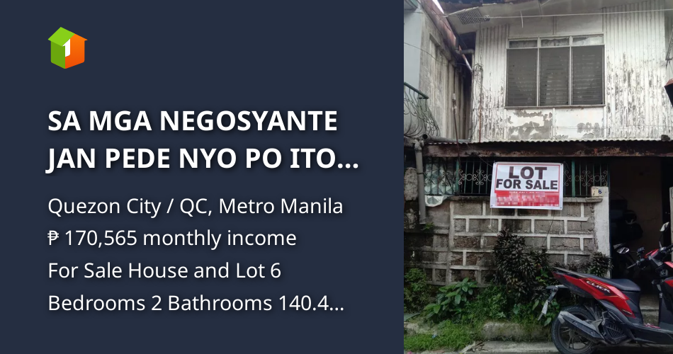 SA MGA NEGOSYANTE JAN PEDE NYO PO ITO GAWING APPARTMENT..... LOT FOR ...