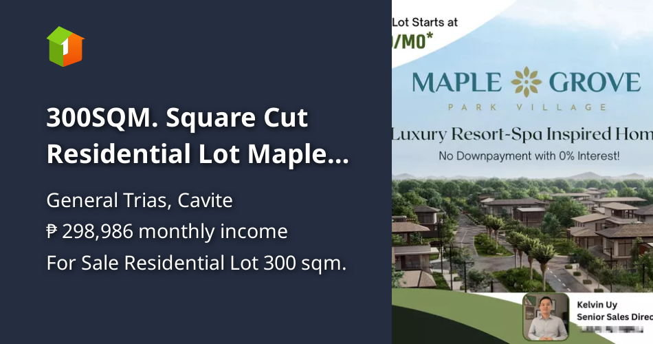 300SQM. Square Cut Residential Lot • • •|General Trias [Lots 🚜] (June ...