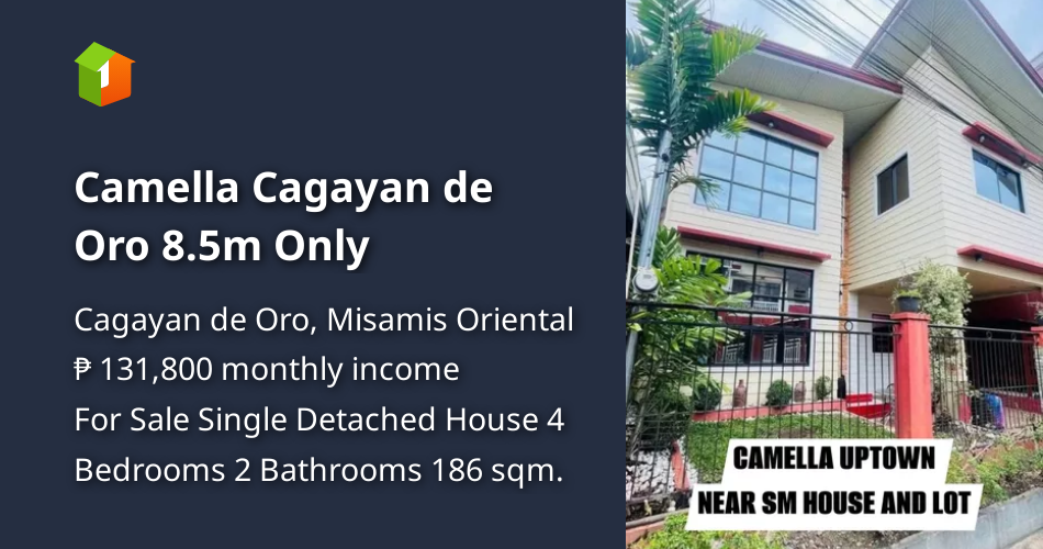 Camella Cagayan de Oro 8.5m Only [Houses and Lots 🏘️] (May 2026) in ...