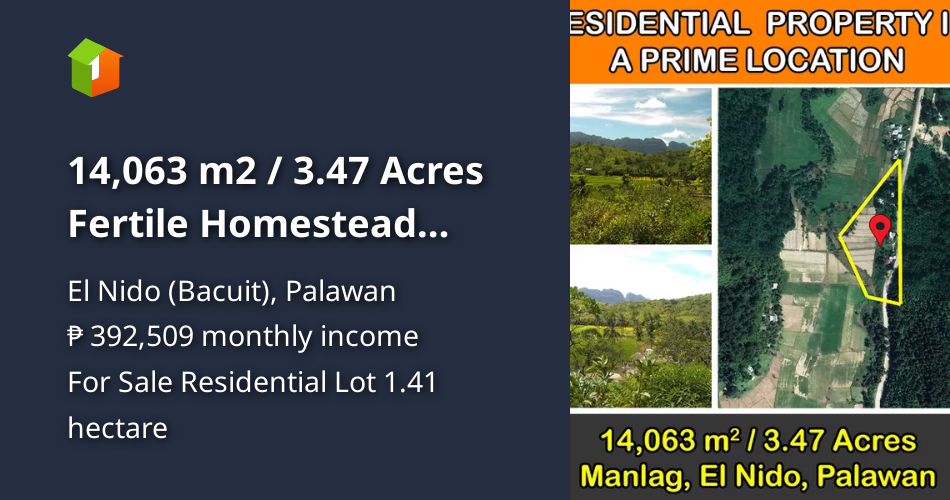 14,063 m2 / 3.47 Acres Fertile Homestead Estate with Overlooking Views ...