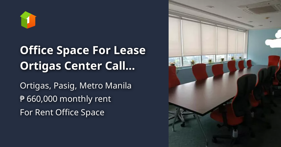 Office Space For Lease Ortigas Center Call Center 1149 sqm [Commercial ...