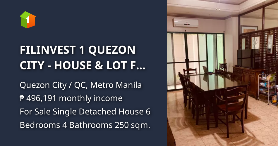 FILINVEST 1 QUEZON CITY - HOUSE & LOT FOR SALE [Houses and Lots 🏘️ ...