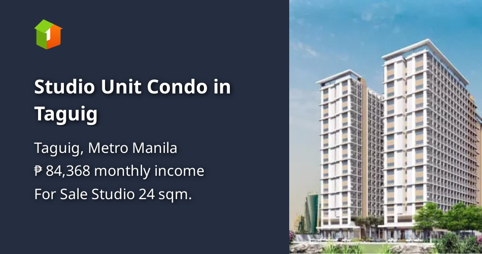 Studio Unit Condo in Taguig [Condos 🏙️] (October 2021) in Taguig, Metro ...
