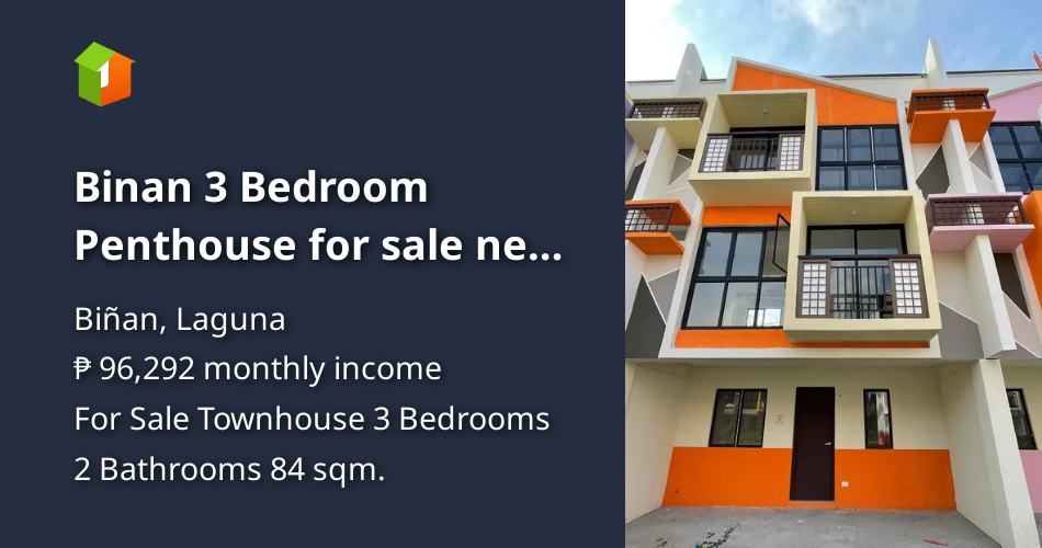 Binan 3 Bedroom Penthouse for sale near SLEX Pavillion Mall [Houses and ...