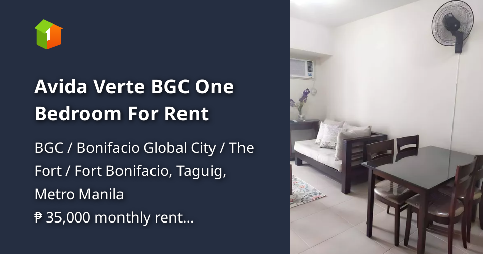 Avida Verte BGC One Bedroom For Rent [Condos 🏙️] (December 2023) in BGC ...