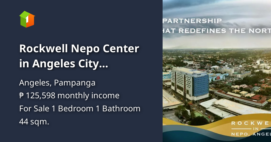 Rockwell Nepo Center in Angeles City Pampanga 1bedroom [Condos 🏙️ ...