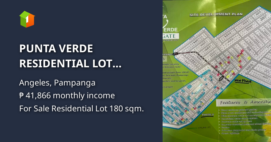 PUNTA VERDE RESIDENTIAL LOT ANGELES CITY, PAMPANGA. [Lots 🚜] (January ...
