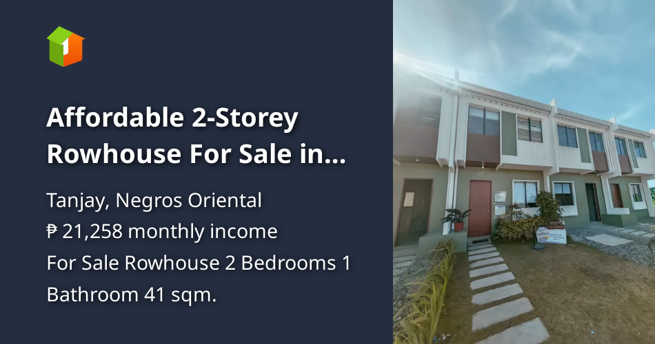 Affordable 2-Storey Rowhouse For Sale in Tanjay Negros Oriental [Houses ...