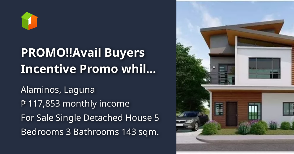 PROMO!!Avail Buyers Incentive Promo while its PRE SELLING [Houses and ...