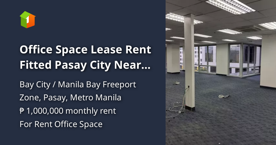 Office Space Lease Rent Fitted Pasay City Near MOA 1000sqm [Commercial ...