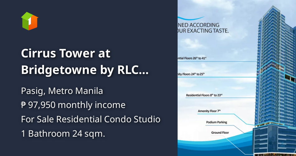 Cirrus Tower at Bridgetowne by RLC Residences Easy to Own, Easy to Pay ...