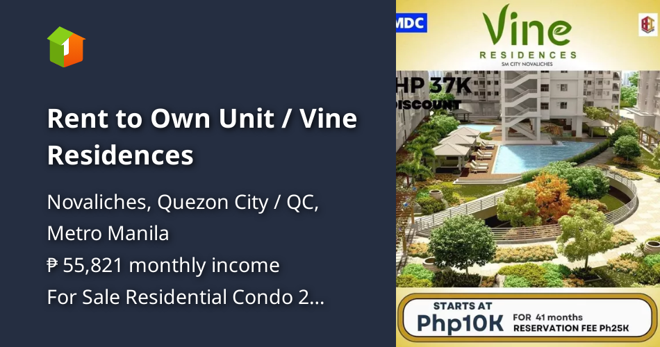 Rent to Own Unit / Vine Residences [Condos 🏙️] (October 2023) in ...