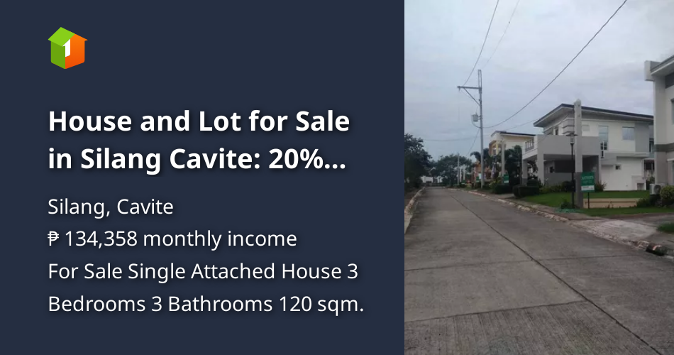 House and Lot for Sale in Silang Cavite: 20% DP;80% Bank Financing or ...